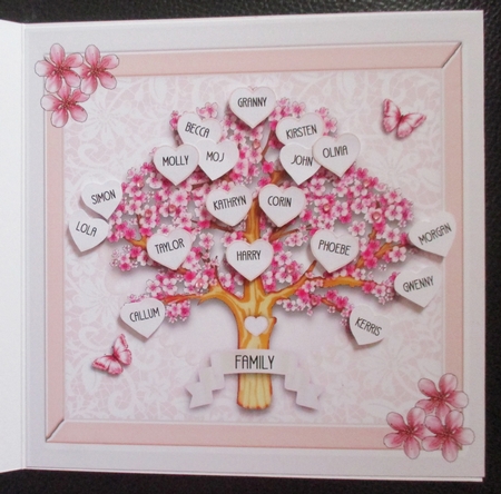 The Family Tree Card Front Kit - CUP853049_1483 | Craftsuprint