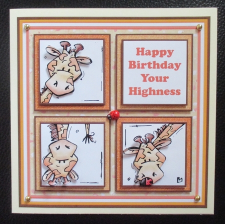 HAPPY BIRTHDAY YOUR HIGHNESS 7.5 Humorous Quick Layer Card Mini Kit ...