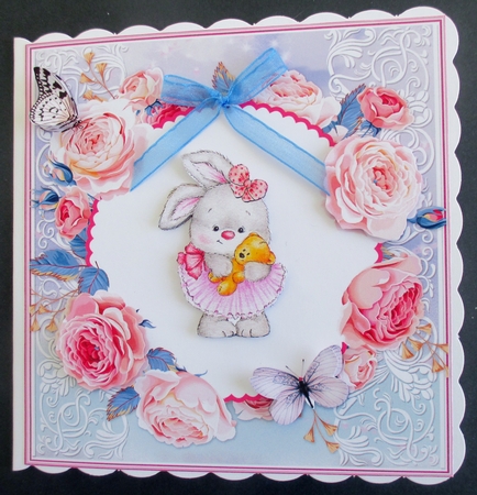 Floral Flutterby Sweet Bunny - CUP915191_1056 | Craftsuprint
