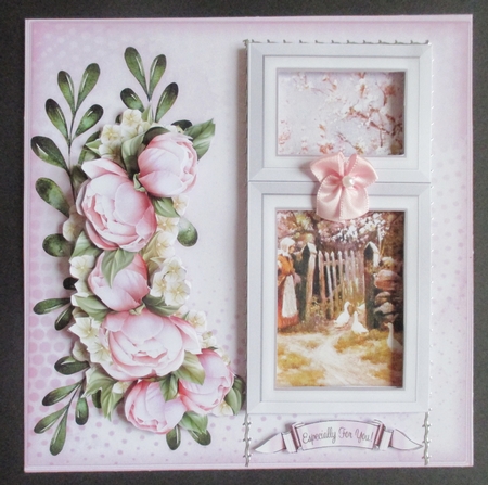 Peonies Floral 3d Window Decoupage Mini Kit - Photo by Davina Rundle