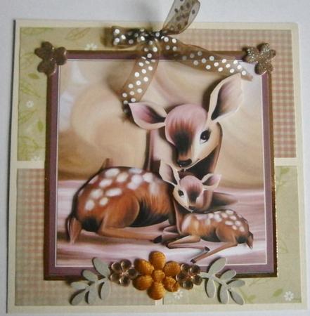 Deer Card Front - CUP348341_566 | Craftsuprint