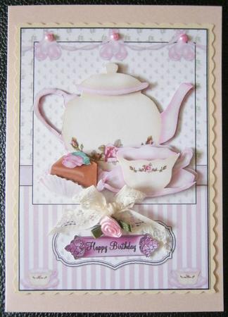 Afternoon Tea Card Front and Decoupage - CUP409146_38 | Craftsuprint