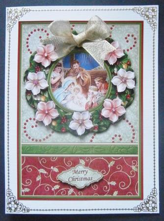 Christmas Wreath Nativity A5 Card Topper & Decoupage - CUP484280_68 ...