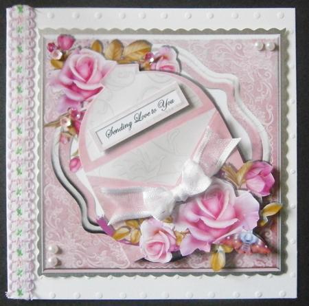 Open Envelope Card Front Mini Kit - Pink & Pearl - CUP525621_1072 | Craftsuprint