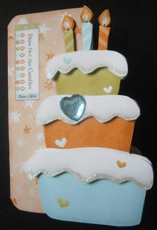 Birthday Cake Shaped Fold Card Kit - CUP558431_2111 | Craftsuprint