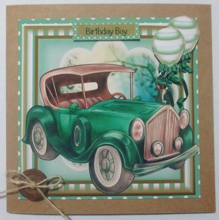 The Vintage Car Card Front Kit - CUP604930_1483 | Craftsuprint