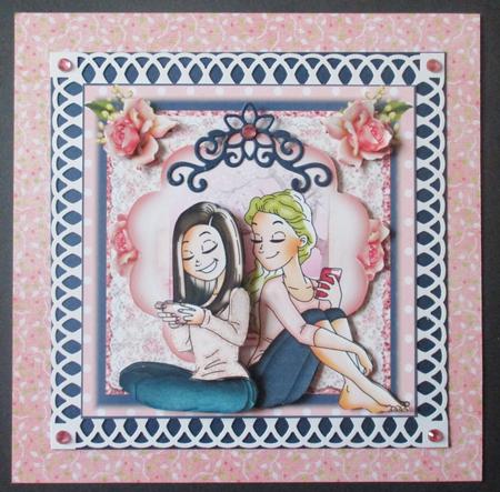 Texting Friends Card Front Kit - CUP610036_1483 | Craftsuprint