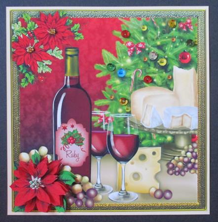 Ruby Wine and Cheese 8x8 Cf - CUP639357_1784 | Craftsuprint