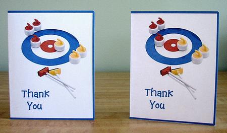 Curling Thank You Notecards - CUP179308_601 | Craftsuprint