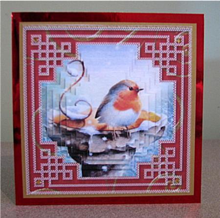 Christmas Robin Ex Matching Topper Pyramid - CUP77132_10 | Craftsuprint