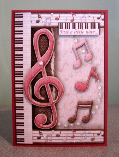 Just a Little Note Music Topper - CUP85655_68 | Craftsuprint