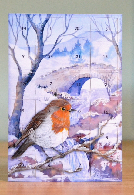 Christmas Advent Card Robin & Animals - CUP363459_68 | Craftsuprint