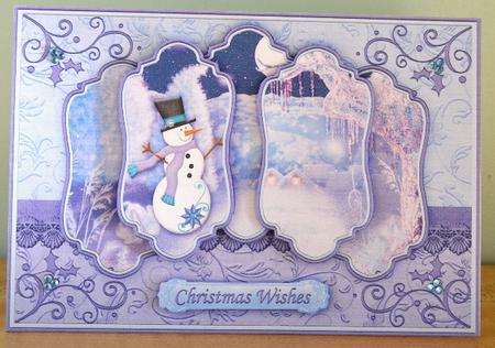 Snowman Paradise 5 Panel Quick Christmas Card - CUP367545_68 | Craftsuprint