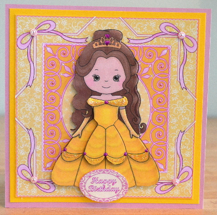 Beautiful Princess Belle Decoupage Mini Kit - CUP663484_1028 | Craftsuprint