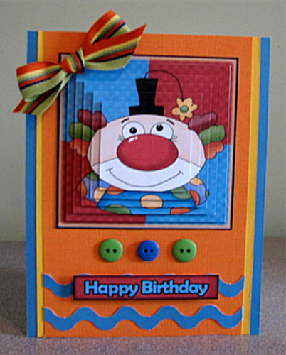 Happy Smiling Clown Pyramid Sheet - CUP65155_172 | Craftsuprint