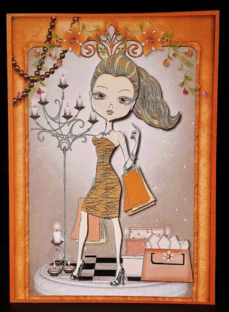 Teen Fashionista! Shopaholic Card Front and Decoupage - CUP596362_38 ...