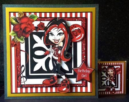 The Rock Chick Card Front Kit - CUP607057_1483 | Craftsuprint