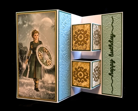 Pop Out 1 Card Blank Cutting File Template - Photo by Key Lime Pi Designs