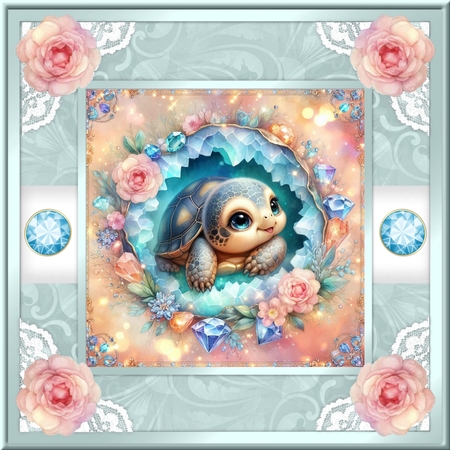 Floral Turtles - Photo by Del Neubauer