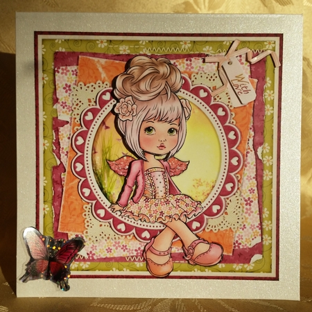 Cute Angel Cardtopper 796 - CUP665827_2166 | Craftsuprint