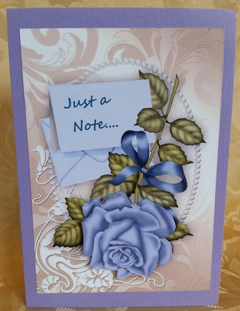 Just A Note Bleu Roses - CUP761113_936 | Craftsuprint