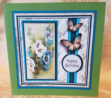 Vintage Card Topper Blue Fantasy 1267 - CUP785490_2166 | Craftsuprint
