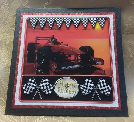 Formula One Racing Car Card Kit - CUP575095_1446 | Craftsuprint