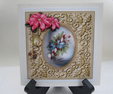 Embossed Holly - Candy Cane - CUP916387_76873 | Craftsuprint