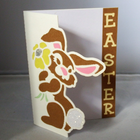 Easter Bunny 2 Over the Edge Card - CUP691076_198 | Craftsuprint