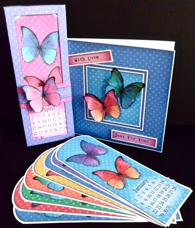 Bright Butterflies Everlasting Calendar Bookmark Gift Set - CUP262667 ...