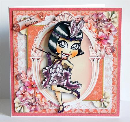 The Little Flapper Card Front Kit - CUP611121_1483 | Craftsuprint