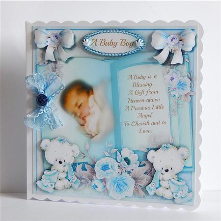Lovely Blue Baby's Book - CUP679276_1398 | Craftsuprint