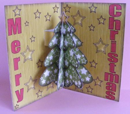 3D Christmas Tree Card Kit - CUP145767_750 | Craftsuprint
