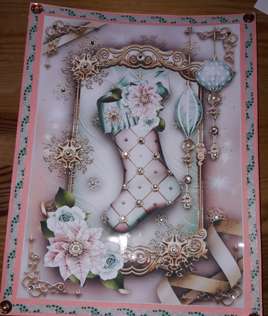 Christmas Festive Pastel Pink Stocking Mini Kit - CUP1007437_1641 ...