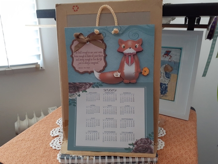 Little Fox Wall Calendar 2020 - CUP1015677_37881 | Craftsuprint