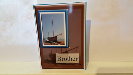 Beached Sail Boat Male Card Topper - CUP327239_1416 | Craftsuprint