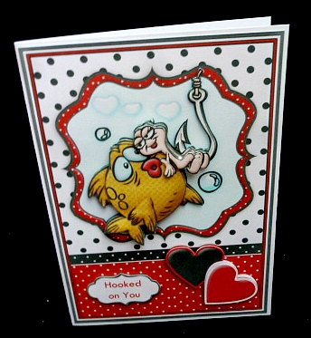 Hooked on You Valentine's Day Card Topper & Decoupage - CUP589774_68 ...