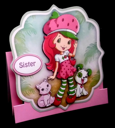 Miss Strawberry Taking a Walk - Photo by Diane Hitchcox Greeting Cards