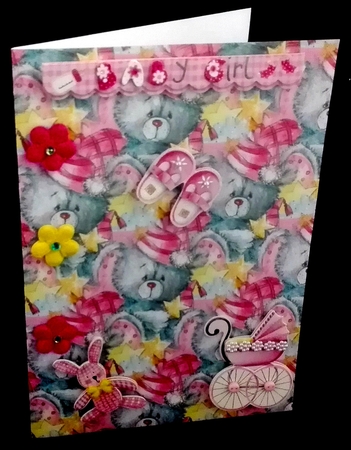 A4 Teddy Background - Photo by Diane Hitchcox Greeting Cards