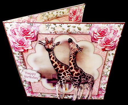 The Beautiful Giraffe Card Front Kit - CUP612906_1483 | Craftsuprint