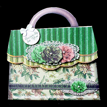 Shabby Chic Handbag Shaped Card 6 Mini Kit - CUP618653_2120 | Craftsuprint