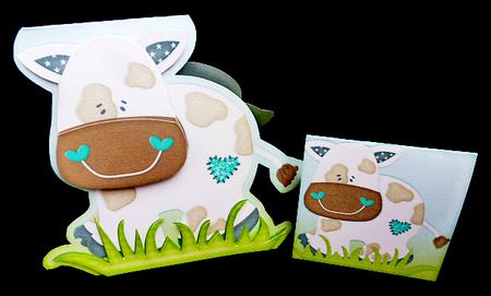 Cow Shape Card Boy 775 - CUP662818_2166 | Craftsuprint