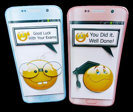 Graduation and Test Smart Phone Toppers - CUP667358_1443 | Craftsuprint