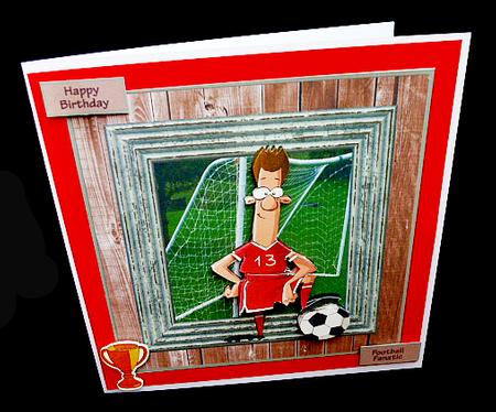 Football Fanatic 8x8 Card Mini Kit - CUP672534_8 | Craftsuprint