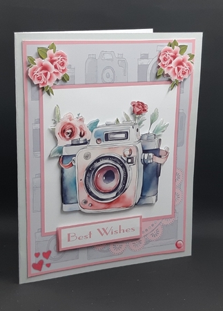Camera female birthday greeting card - Photo by Diane Vermeer