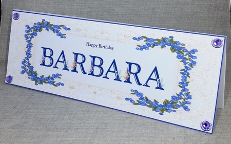 Blue DL name card (Barbara) - CUP790178_20842 | Craftsuprint