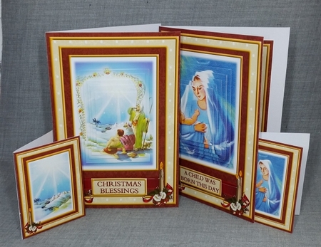 Vintage Nativity A6 Cut & Fold Christmas Card Bumper Kit 2 - CUP804538 ...