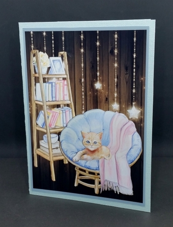 5x7 THE LIBRARY CAT - CUP874274_57683 | Craftsuprint