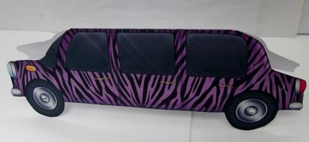 Large Dl Zebra Stripe Stretch Limo Shaped Card - Photo by Diane Vermeer