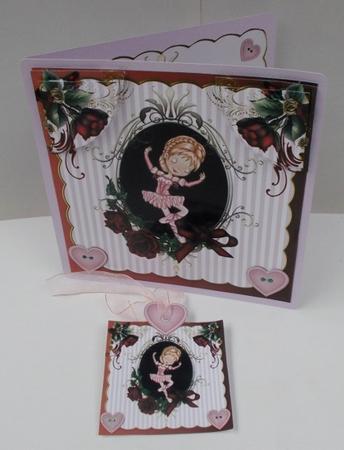 Button Heart Ballerina 8x8 Kit - CUP661596_1784 | Craftsuprint